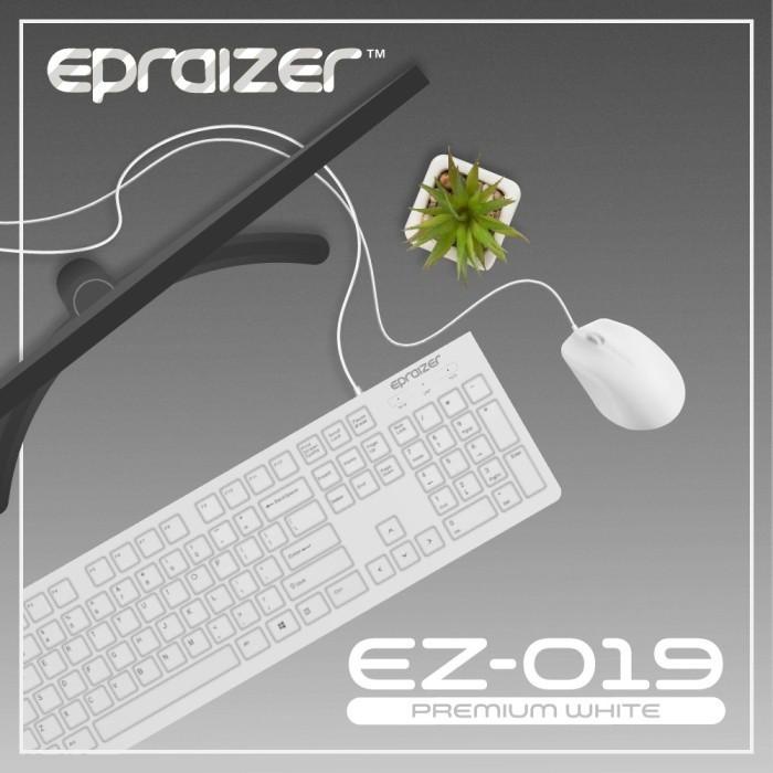 Jual Keyboard & Mouse Epraizer EZ 019 USB - WHITE/PUTIH | Shopee Indonesia