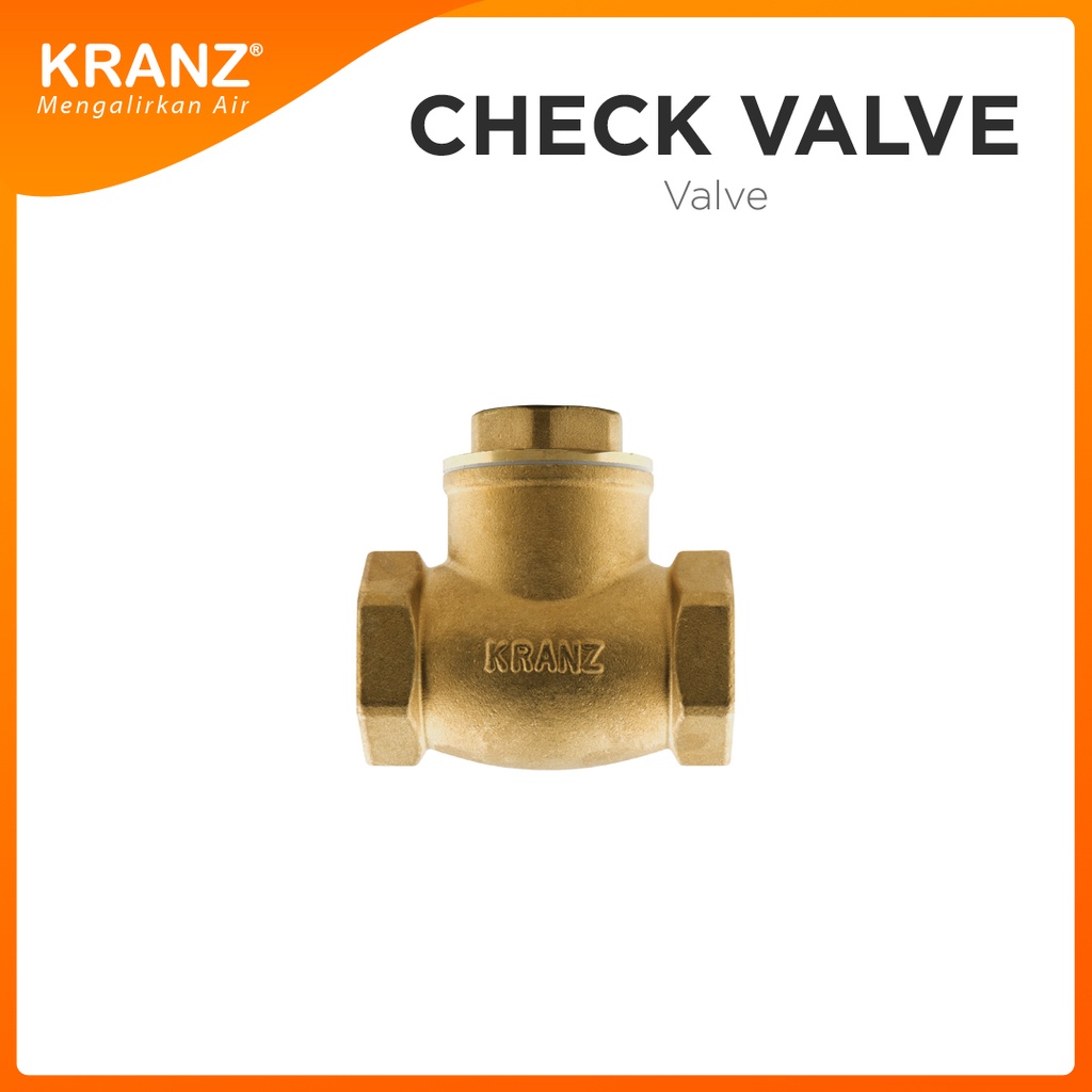 Jual KRANZ Check Valve Kuningan - Ukuran 1/2" - 2" | Shopee Indonesia