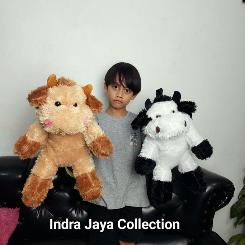 Jual Tas Boneka Sapi Ransel Lucu Bahan Bulu Halus Tas Sapi Imut Gemoy ...