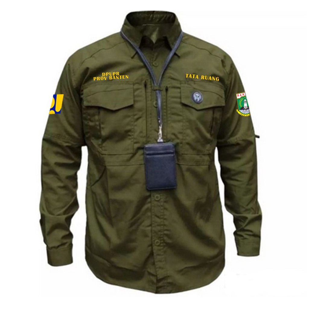 Jual Baju Kemeja Tactical Costum Bordir Pria Pendek/Panjang Hem Gunung ...