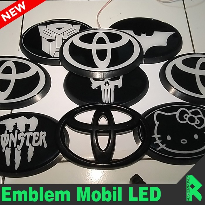 Jual Emblem Mobil Toyota Logo Batman Lampu Variasi Mobil Lampu Stop ...