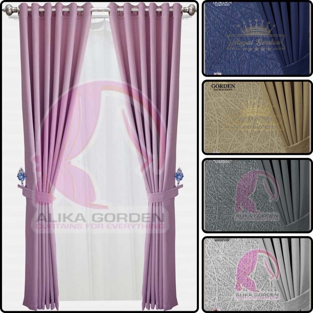 Jual Gorden Jendela Minimalis Blackout Safron hordeng ruang tamu Tirai ...
