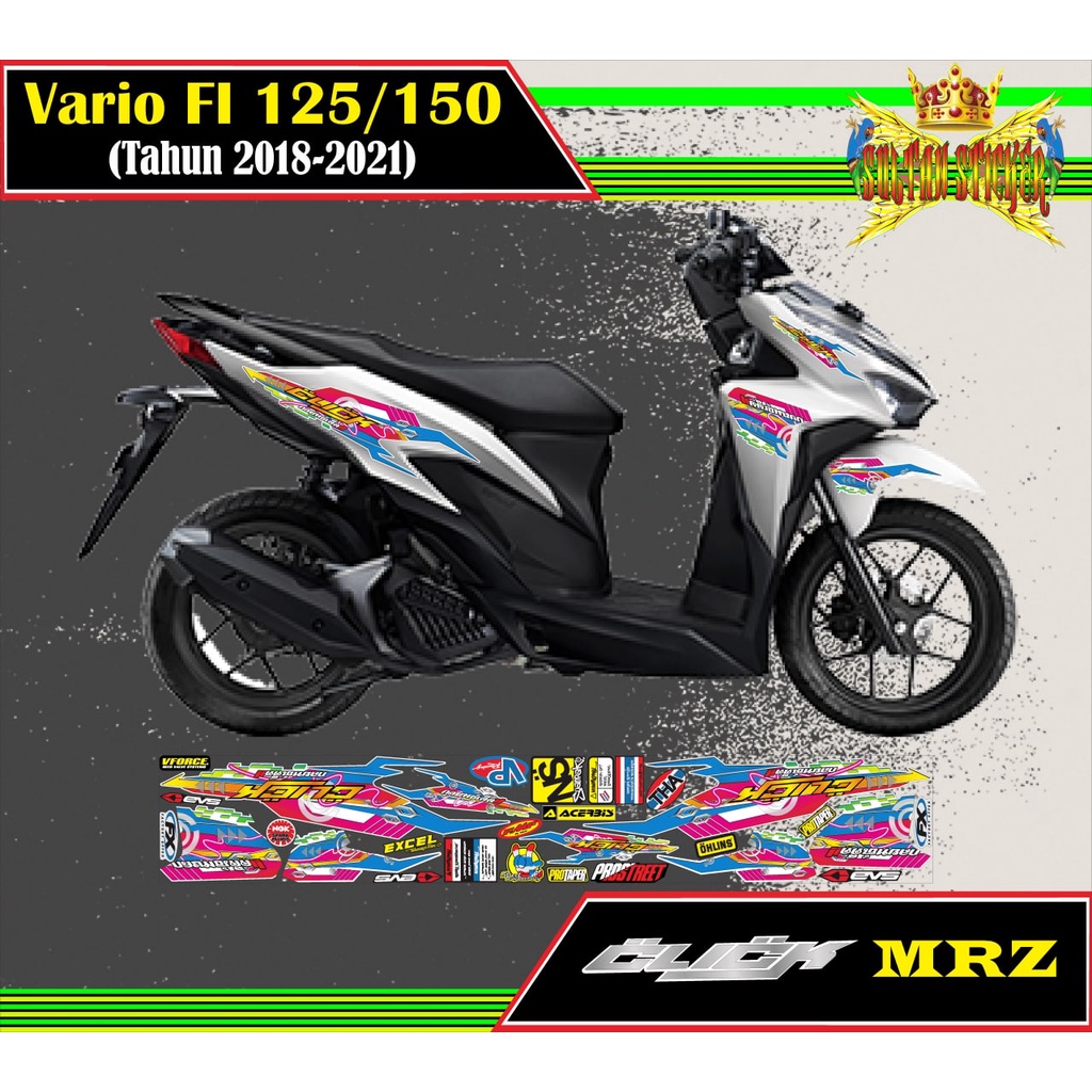 Jual Stiker Variasi Streaping Decal List Motor HONDA VARIO FI/Injeksi 125/150 cc ( Thn 2018-2021 ...