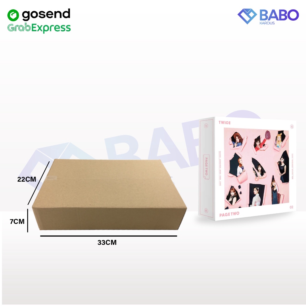 Jual Kardus / Box / Karton / Kotak Packing Hampers Album Kpop 33 x 22 x ...