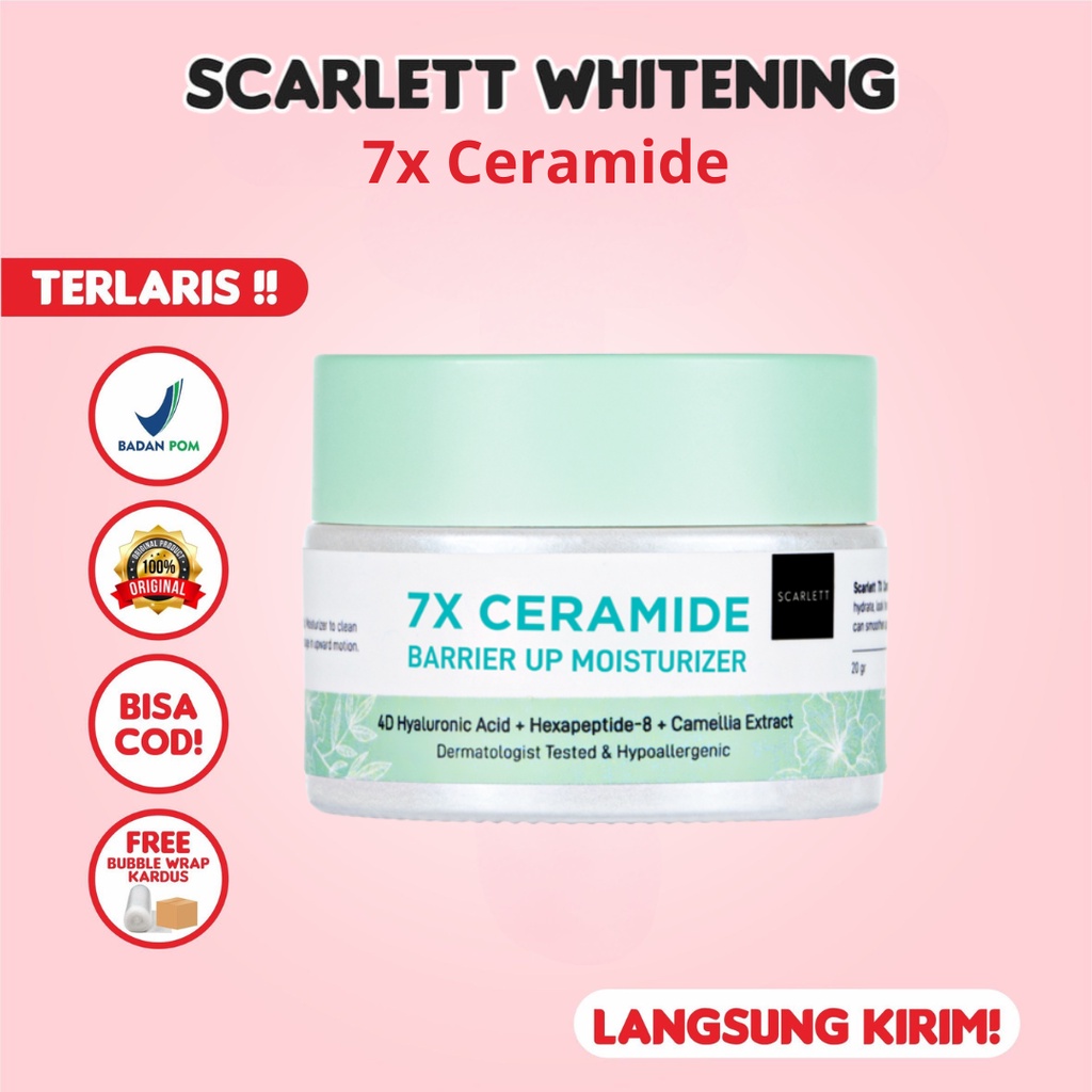 Jual Scarlett [Free Bubble] 7x Ceramide Moisturizer By Felicya Day And ...