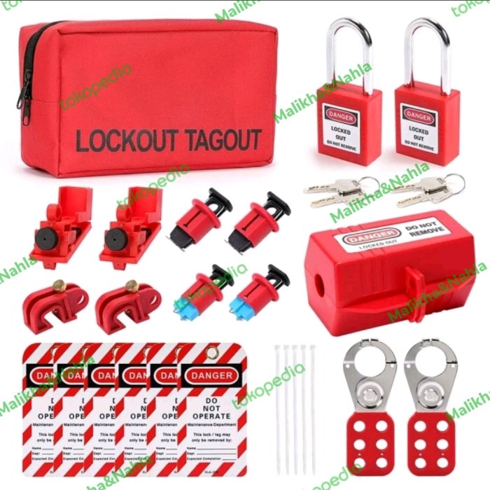 Jual ] Loto Lockout Tagout Safety Kit Set Price in Kebayoran | Shopee ...