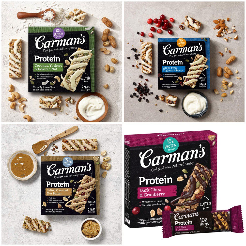 Jual Snack CARMAN'S Gourmet Protein Bars asal Australia - Sehat dan ...