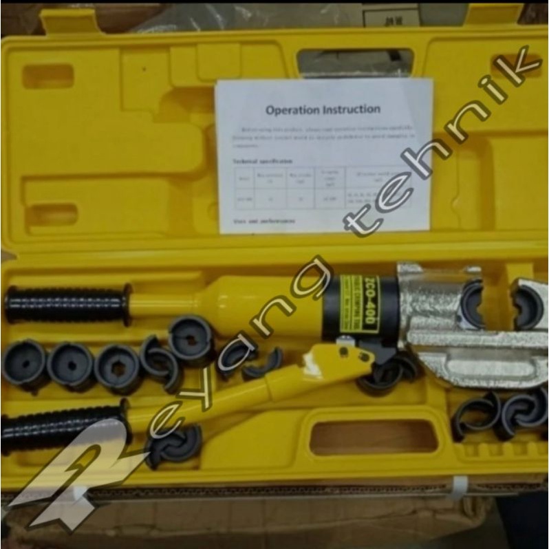 Jual Set Alat Tang Skun Hydraulic Crimping Head Tool Model ZCO-400 ...
