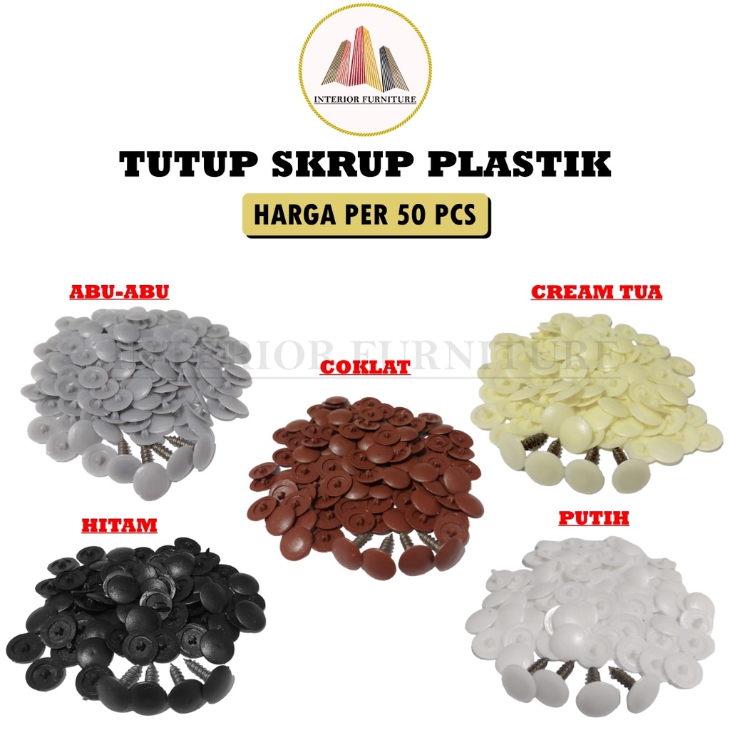 Jual Penutup Sekrup Tutup Sekrup Skrup Plastik Dop Screw Cap Cover ...