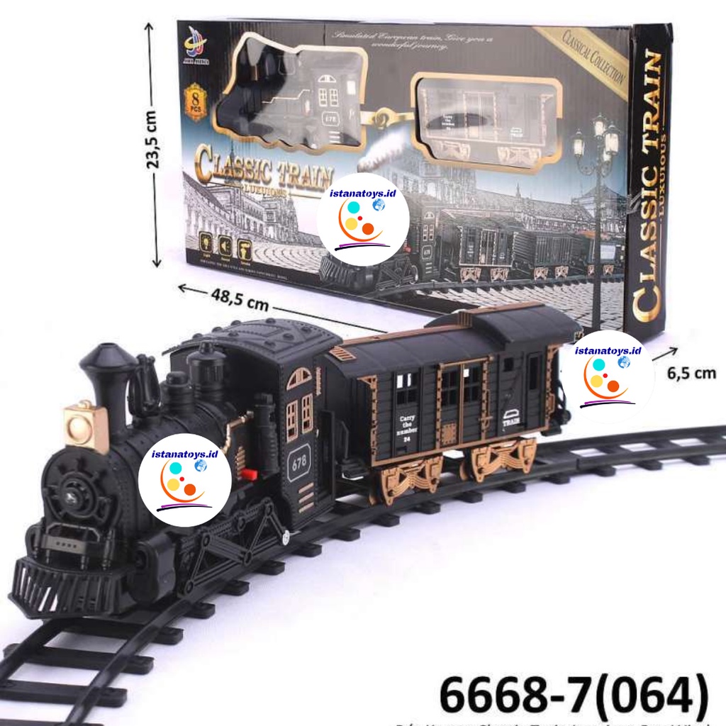 Jual ID Mainan Kereta Api Classic Train Luxuious No.6668-7 | Shopee ...