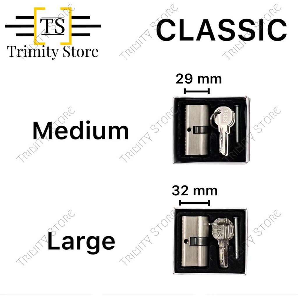 Jual STARCLASSIC Silinder Kunci Pintu 60 mm Kunci Komputer Ukuran Kecil ...