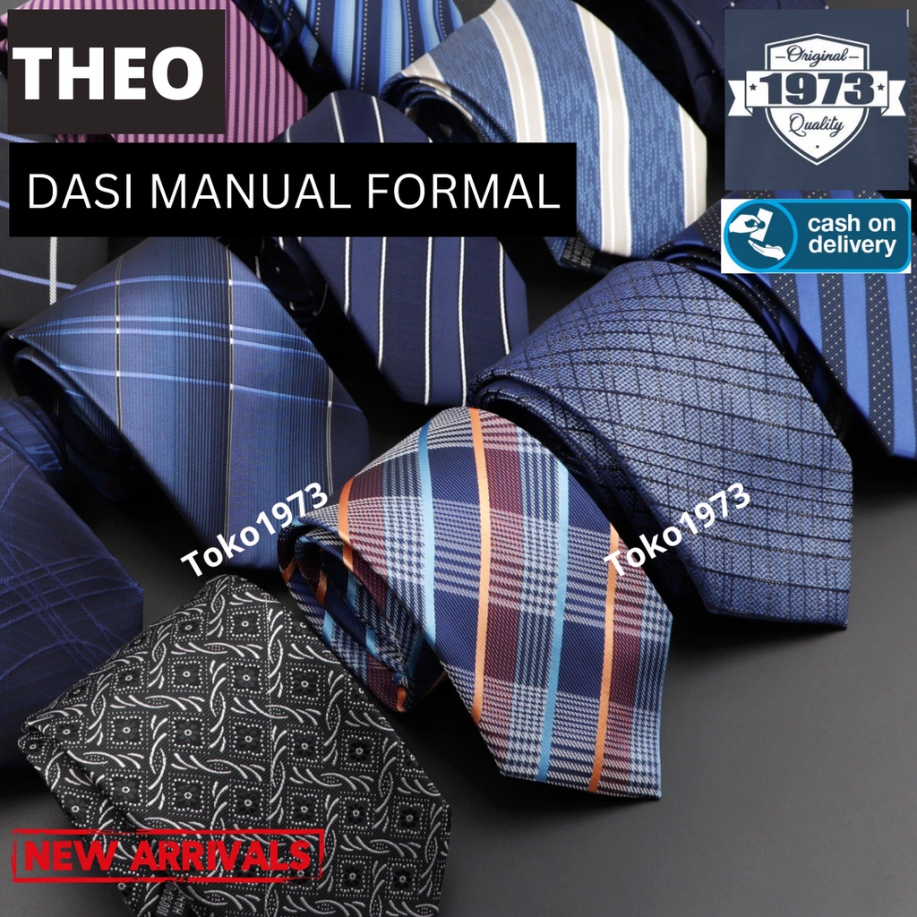 Jual THEO - DASI MANUAL long formal office tie dasi pria dasi panjang ...