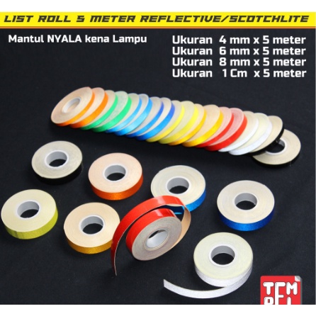 Jual Stiker List Roll Velg Polosan / Sticker Polos Aksesoris Velg Motor ...