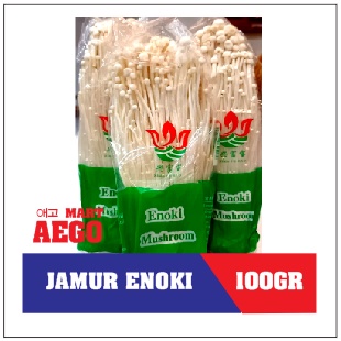 Jual Jamur Enoki Mushroom 1 pack 100 gr/Jamur enoki bandung murah ...