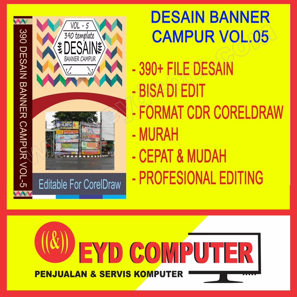 Jual DESAIN BANNER SPANDUK CAMPUR VOL-5 ROOL UP X BANNER TEMPLETE CDR ...