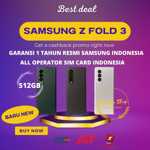 Jual Samsung Galaxy Z Fold 3 Fold3 512GB Garansi Resmi Samsung ...