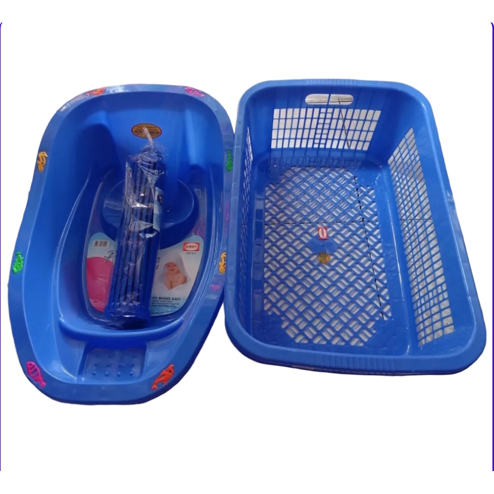Jual PAKET HEMAT 1 SET BAK MANDI BAYI/KERANJANG BAJU/FOLDING 20 STIK ...