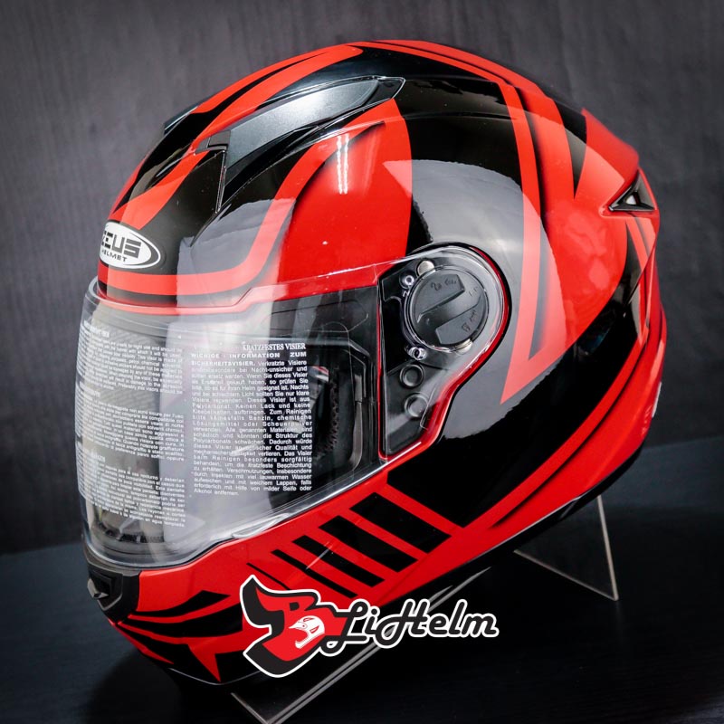 Jual HELM ZEUS ZS 811 DARK RED AL34 BLACK | FULL FACE ORIGINAL | Shopee ...