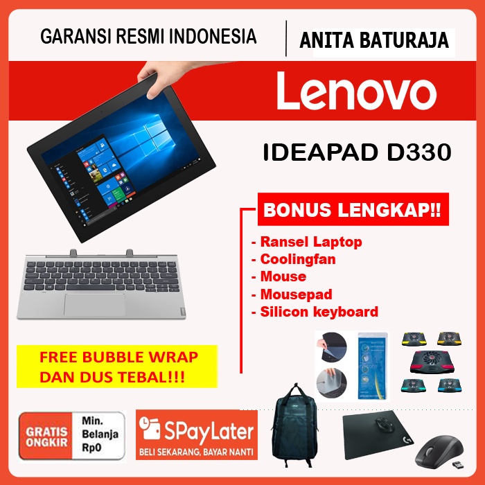 Jual TABLET LENOVO D330 CELERON 8GB / 128 SSD | Shopee Indonesia