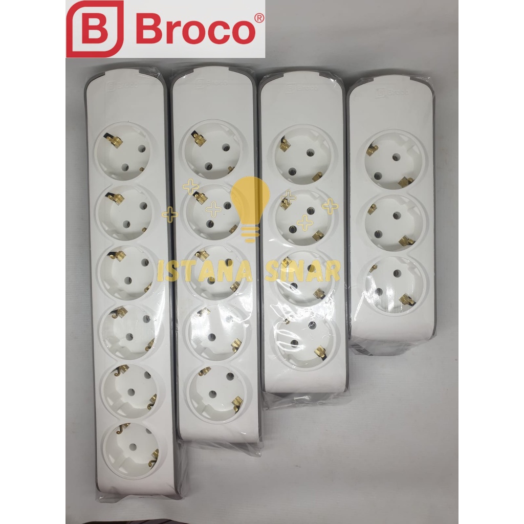 Jual STOP KONTAK BROCO 3 4 5 6 LUBANG / TERMINAL / COLOKAN LISTRIK SLANTING | Shopee Indonesia