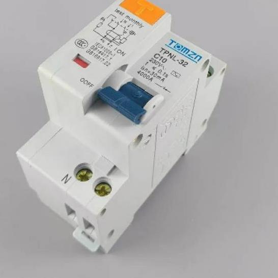 Jual ♬ MCB RCBO 10A DPNL TPNL 230 V 1 P + N Residual current Circuit ...