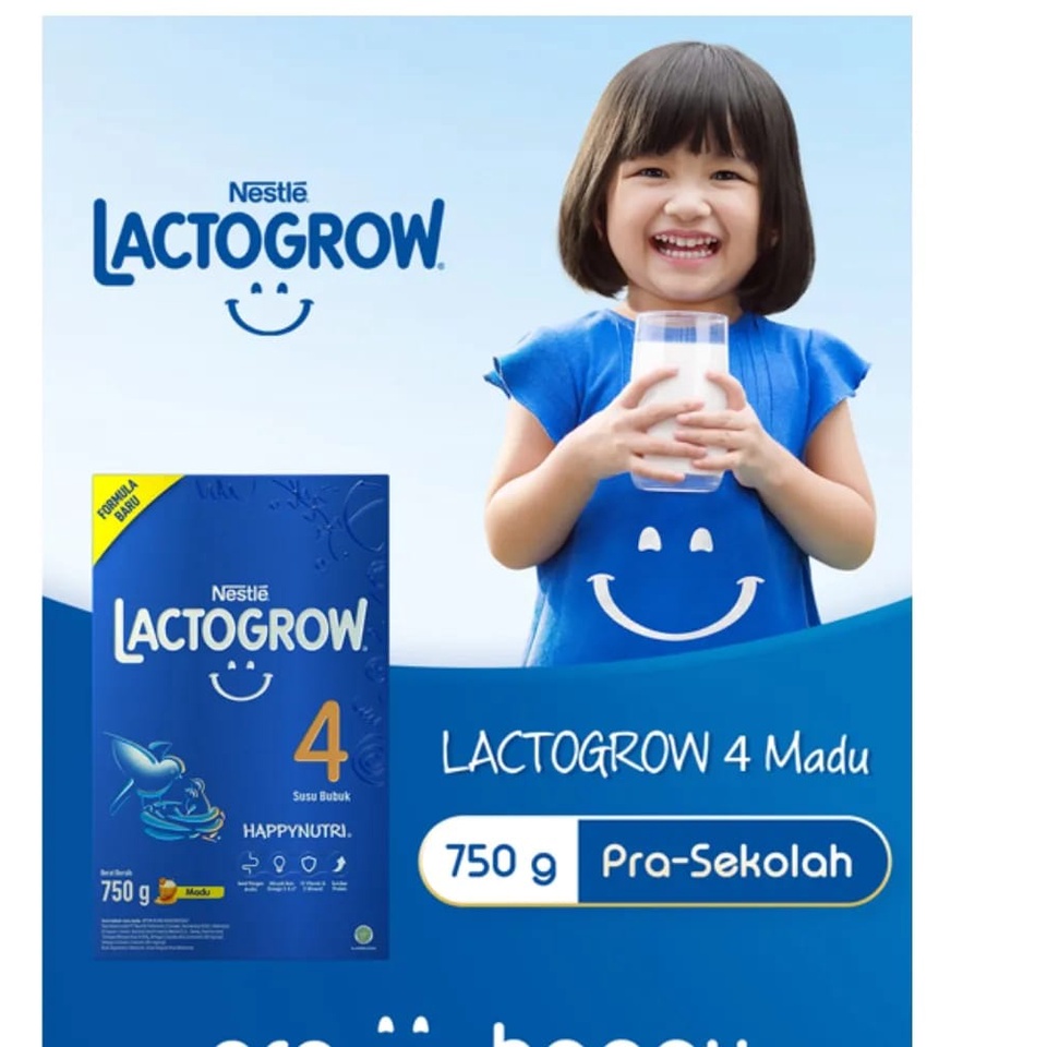 Jual Lactogrow 4 Vanilla & Madu 750gr - 1Kg | Shopee Indonesia