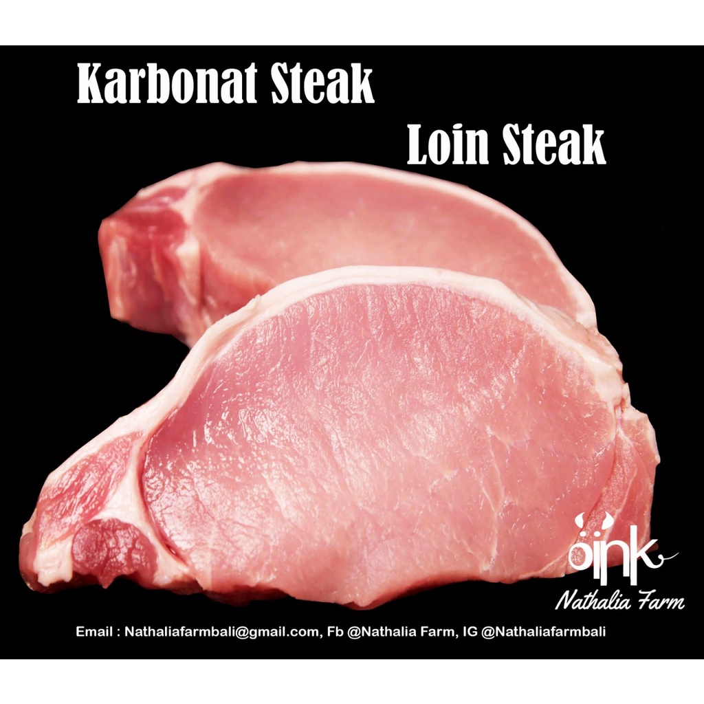 Jual Pork Loin Steak / Karbonat Babi Steak - Daging Babi Organik ...