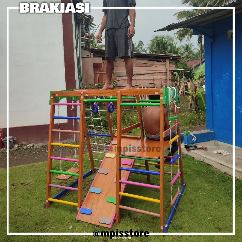 Jual Brakiasi Mainan Playground Anak 150x150 Fullset Warna | Shopee ...
