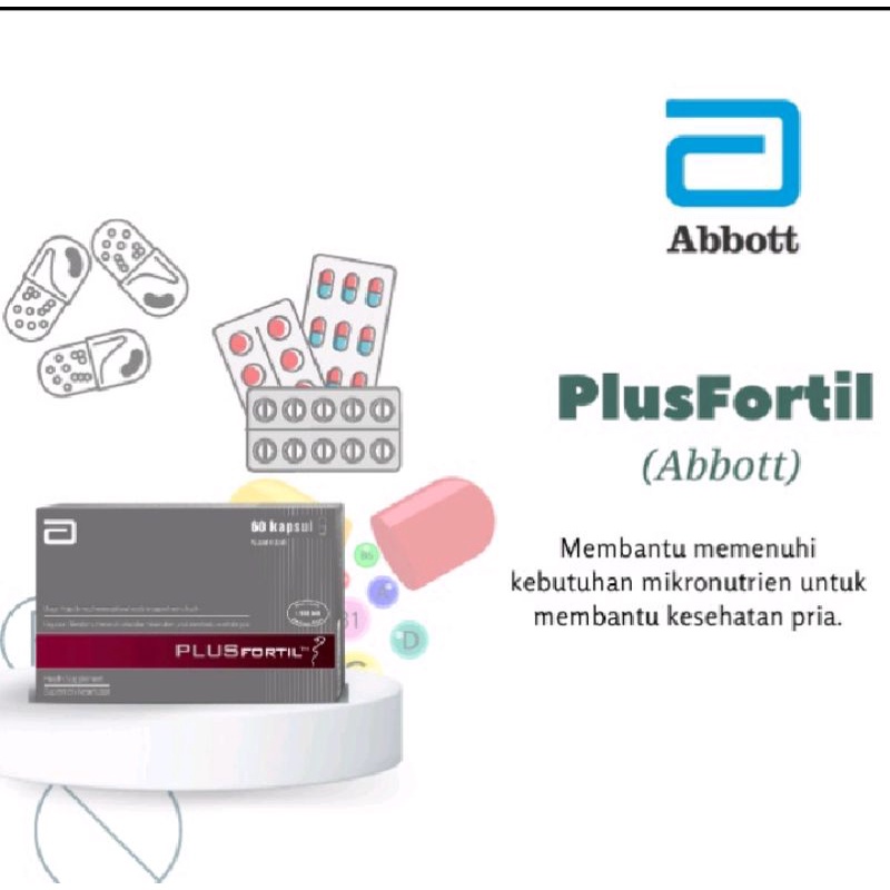 Jual Plusfortil abbott 60 kapsul original | Shopee Indonesia