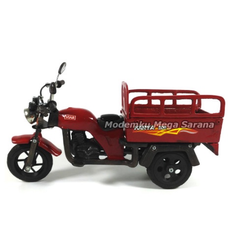 Jual Miniatur Gerobak Sepeda Motor VIAR 32x10x15 CM Dari Besi Logam ...