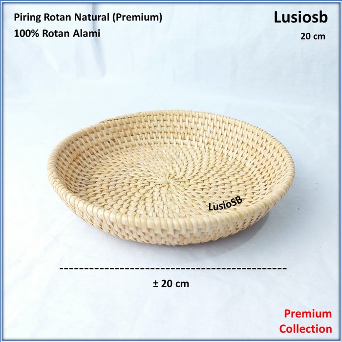 Jual Lusiosb Piring Rotan Natural / Piring Rotan Buah / Piring Rotan ...