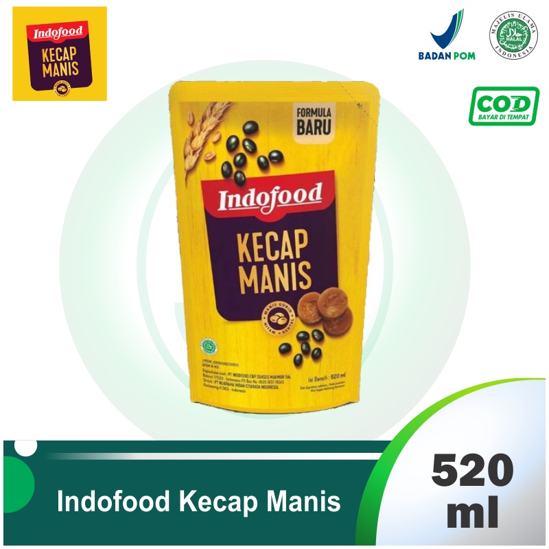 Jual Indofood Kecap Manis 520ml - Kemasan Pouch | Shopee Indonesia