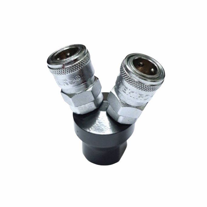 Jual Coupler angin cabang 2 / Air Quik coopler 2 way tekiro | Shopee ...