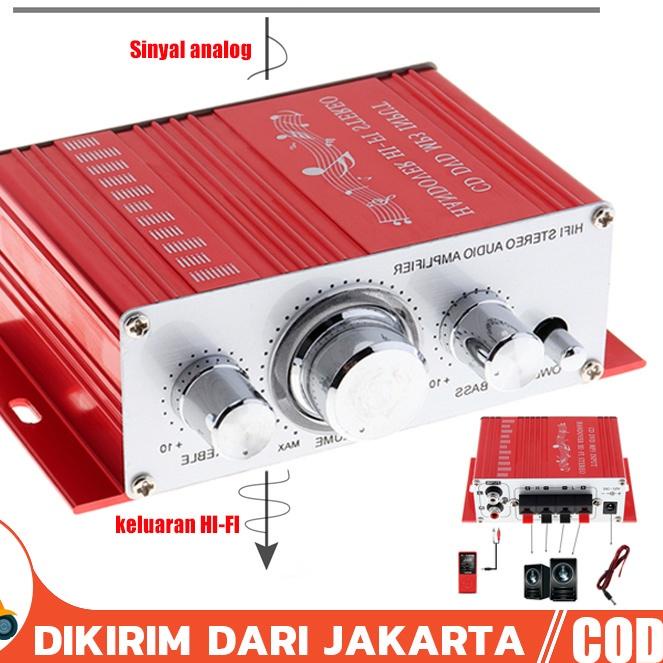 Jual Ampli Mini HiFi Stereo Power Amplifier 12V 20W 2 Channel Power ...