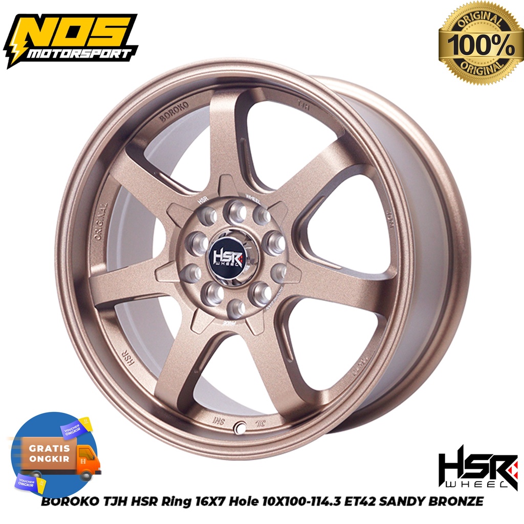 Jual PELAK RACING HSR RING 16 LUBANG BAUT 5X100 DAN 5X114,3 UNTUK MOBIL ...
