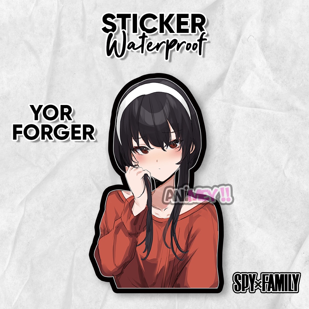 Jual Stiker Yor Forger Spy Family/ Sticker Anime Waterproof | Shopee ...