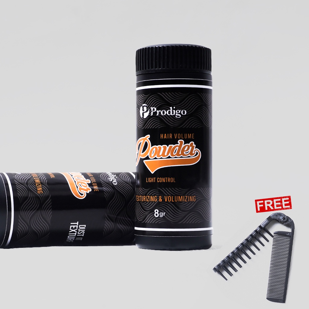 Jual Prodigo * Hair Powder pria Free sisir | Hair styling | powder ...