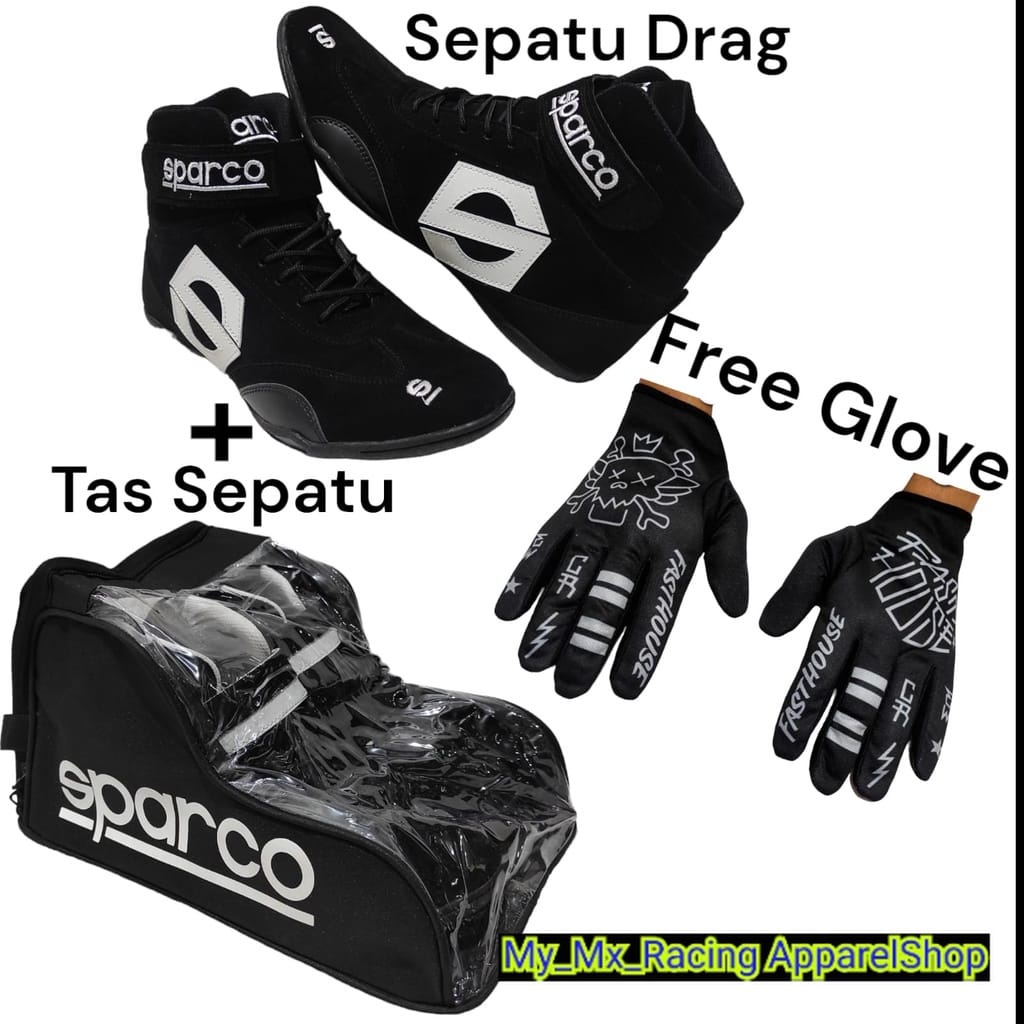 Jual Sepatu drag race plus tas sepatu sepatu touring FREE GLOVE keren ...