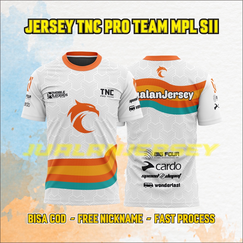 Jual JERSEY TNC PRO TEAM 2023 MPL SEASON 11 FREE CUSTOM NICKNAME | Shopee Indonesia