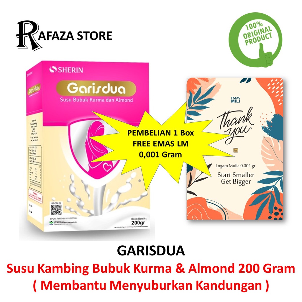 Jual Garisdua Susu Program Hamil Promil Almond Dan Kurma 200 Gram ...
