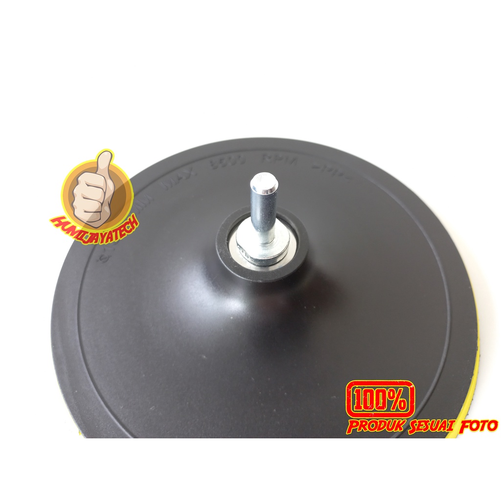 Jual Backing Pad Velcro 7 inch Plus Baut Konektor M14/ Backing Pad 7 ...