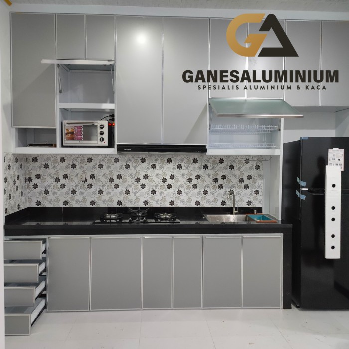 Jual Rak Dapur Kitchen Set Alumunium | Shopee Indonesia
