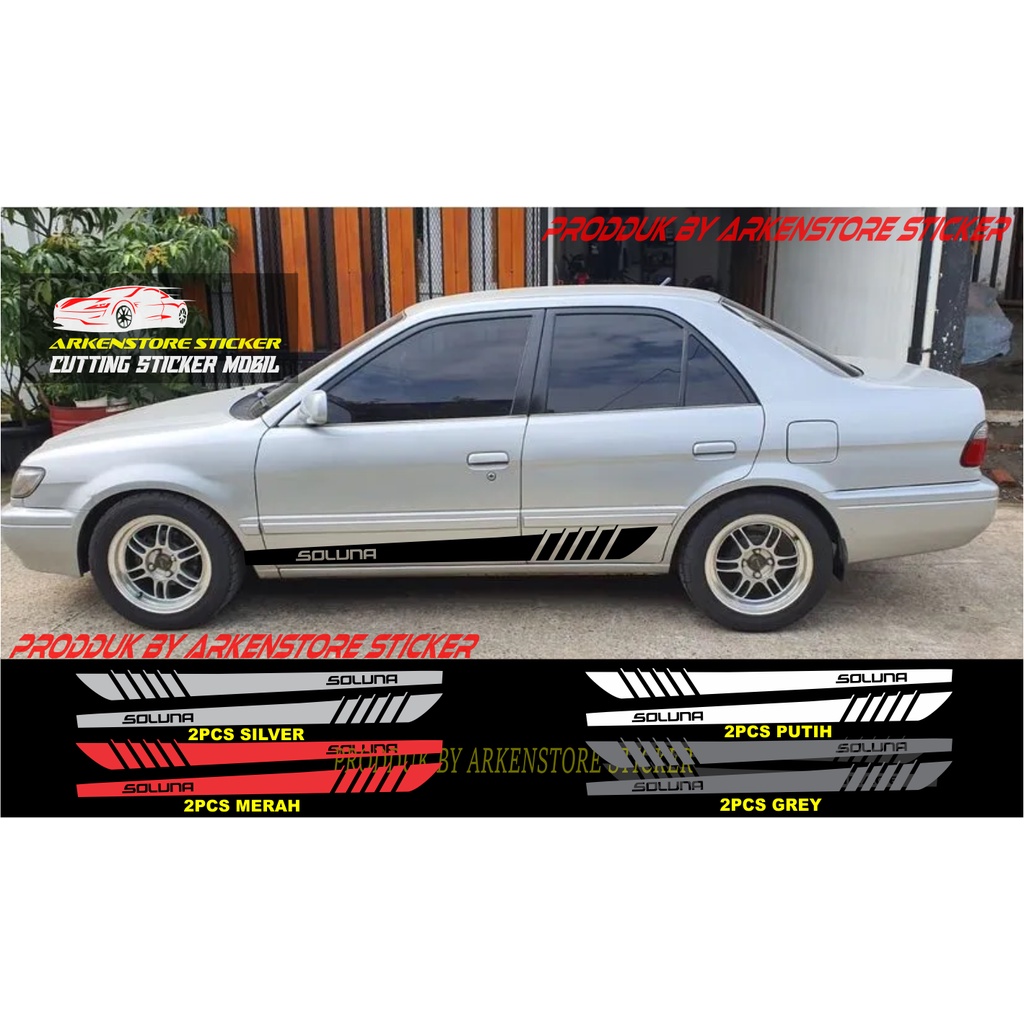 Jual sticker stiker mobil soluna cutting sticker mobil toyota soluna ...