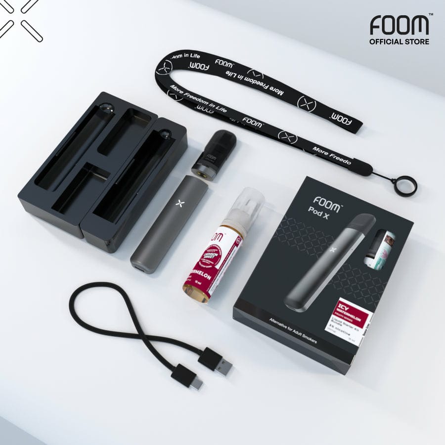 Jual Foom Bundling Pod x Grey + Liquid icy watermelon 15 ml | Shopee ...