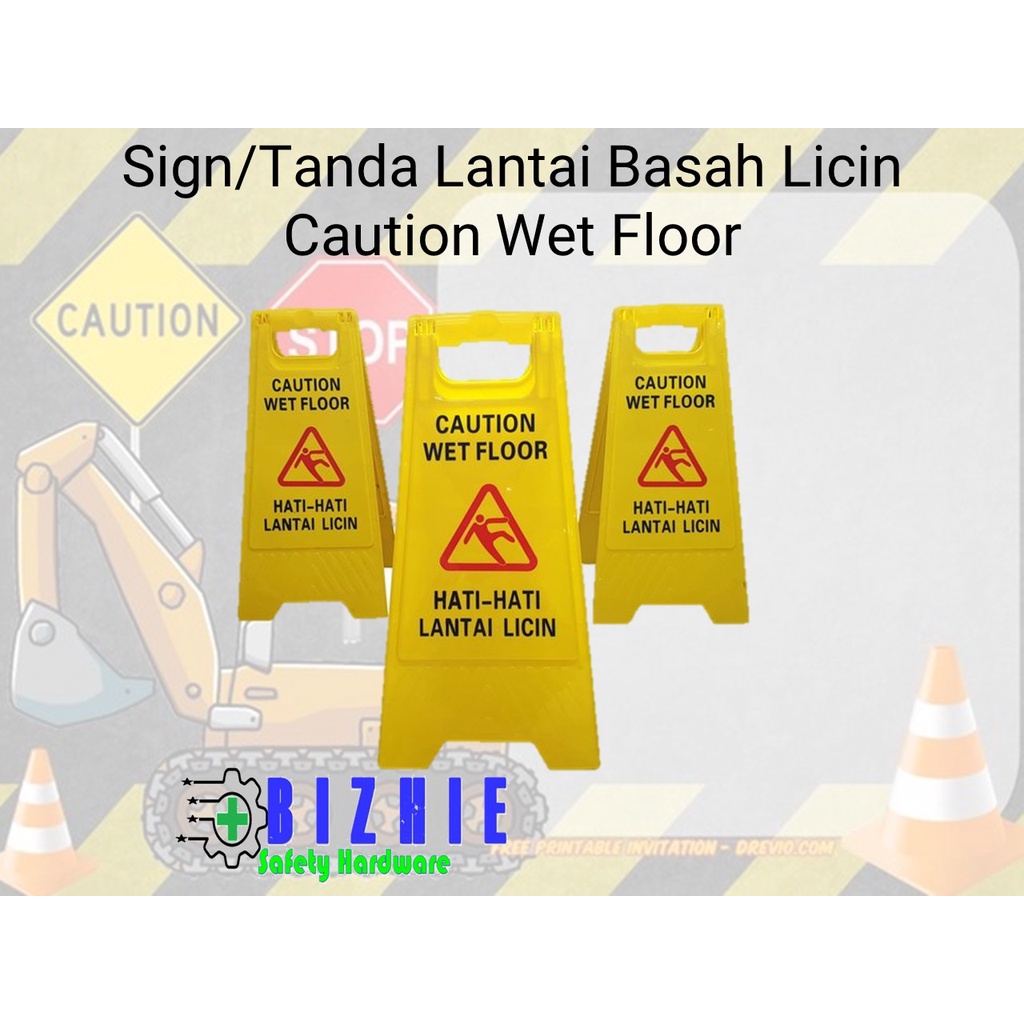 Jual Wet Floor Sign - Tanda Lantai Basah/Licin - Caution Wet Floor ...