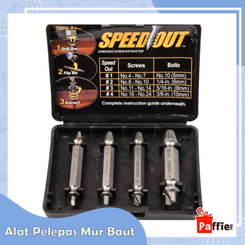 Jual Screw Broken Extractor Alat Pelepas Mur Baut Rusak Kran Sekrup ...