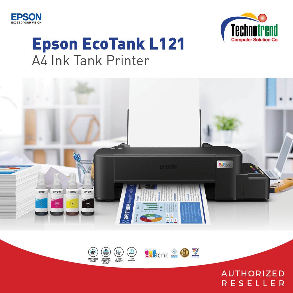 Jual Epson EcoTank L121 A4 Ink Tank Printer | Shopee Indonesia