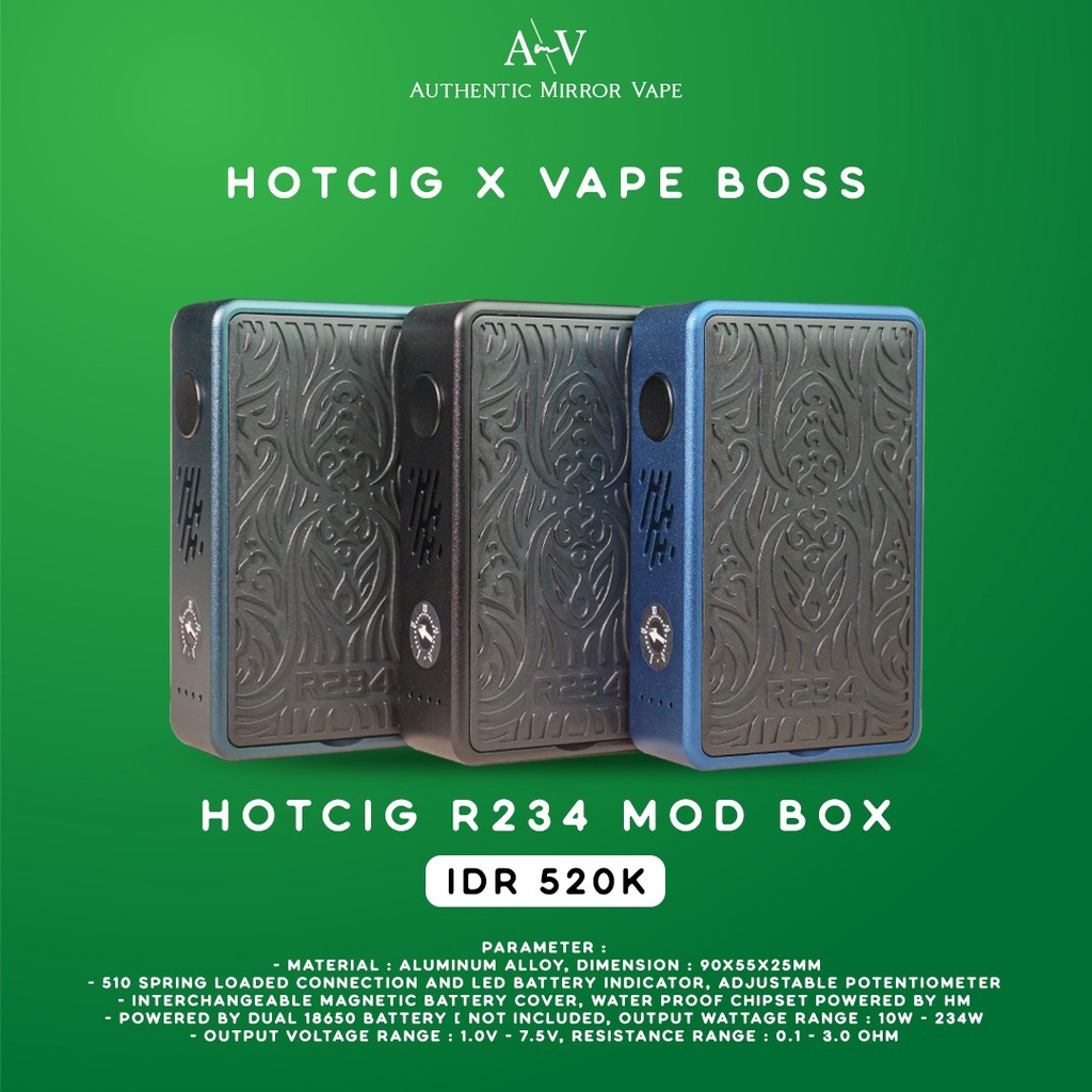 Jual Hotcig R234 Mod Box By Hotcig x Vape Boss - DR | Shopee Indonesia