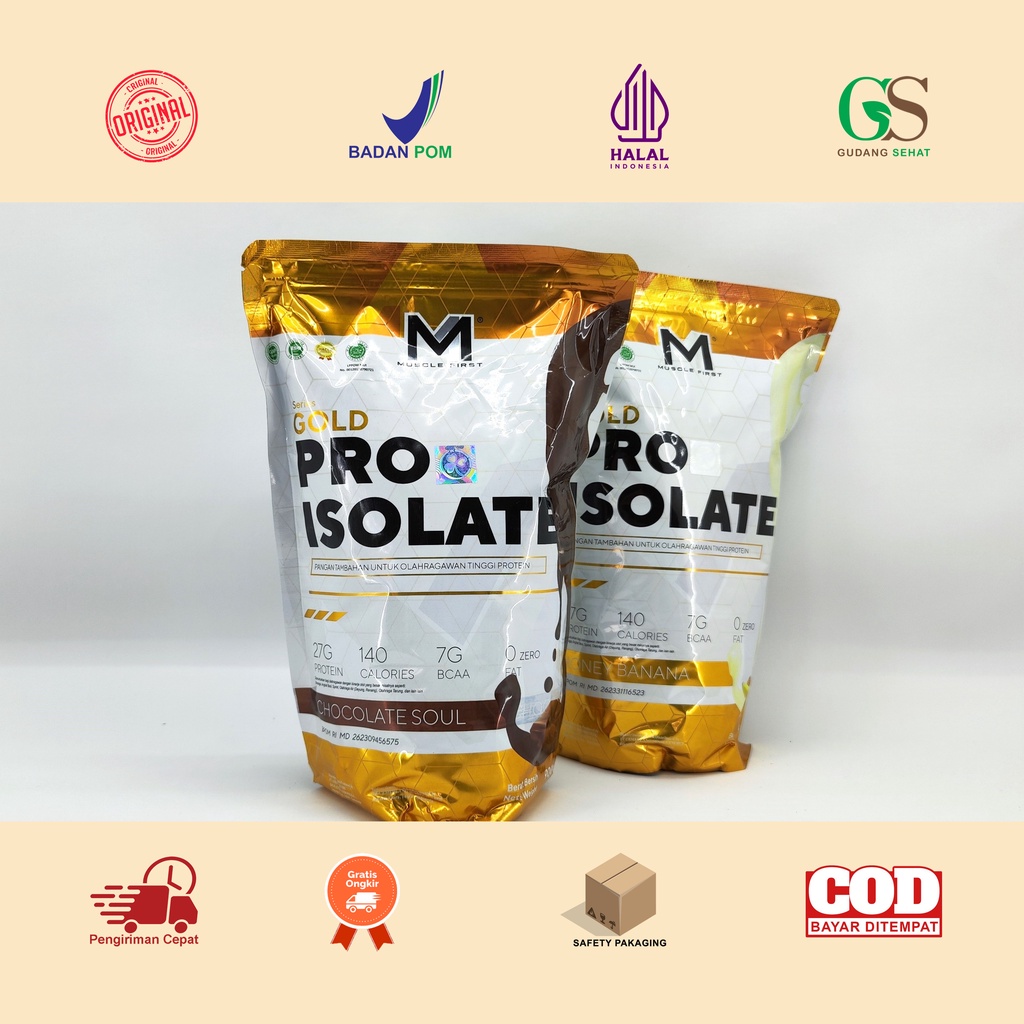 Jual Manado Muscle First Pro Isolate 2 lbs / 900 Gram Whey Protein ...