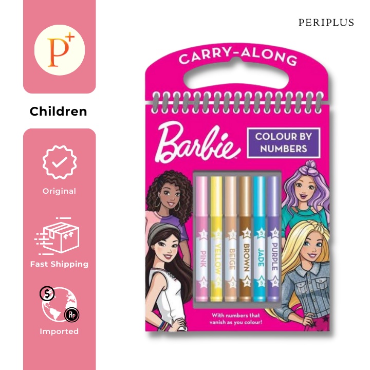 Jual Barbie Colour By Numbers Set - 9781788244275 | Shopee Indonesia